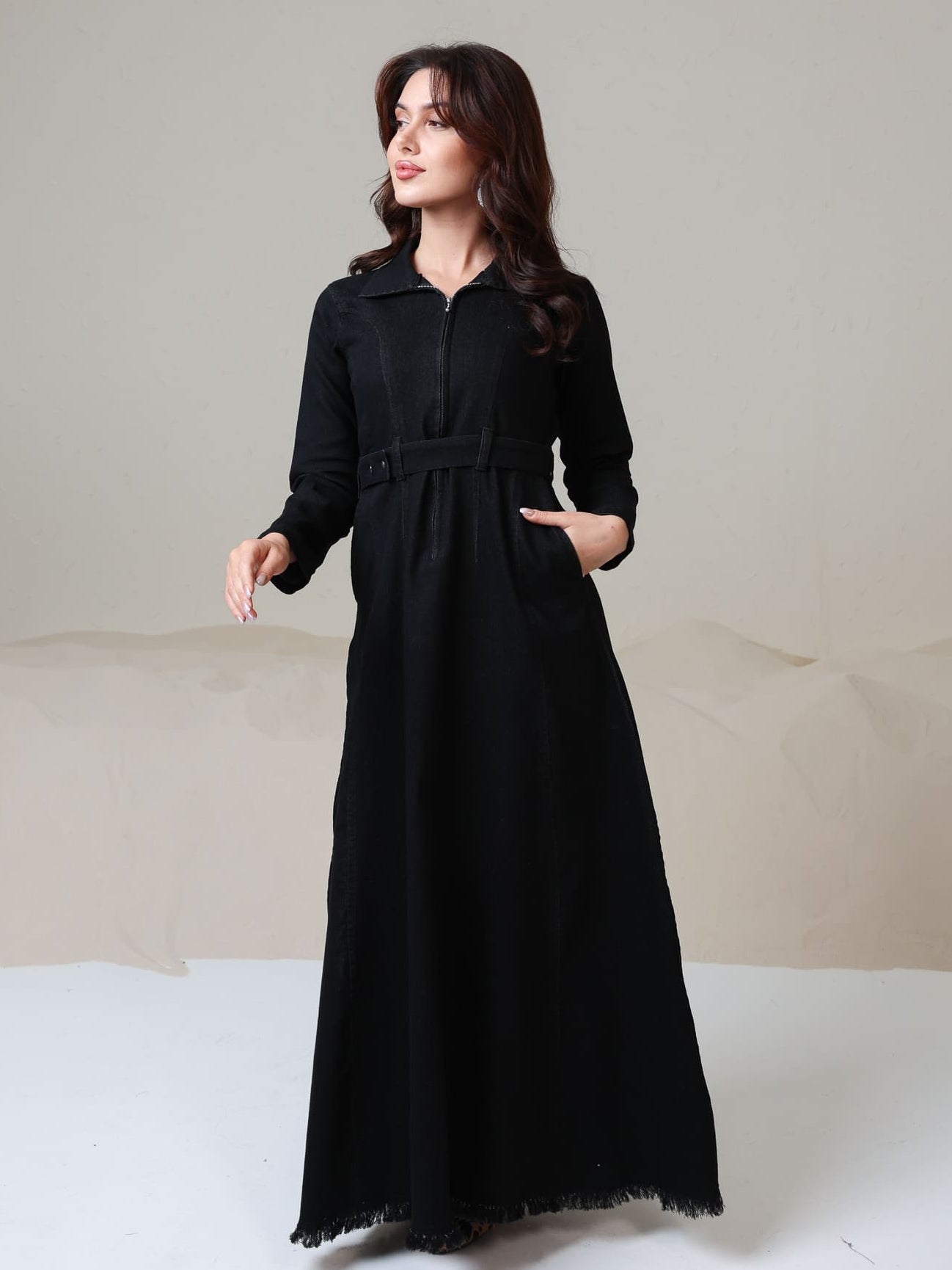 Swifty Denim Long Dress