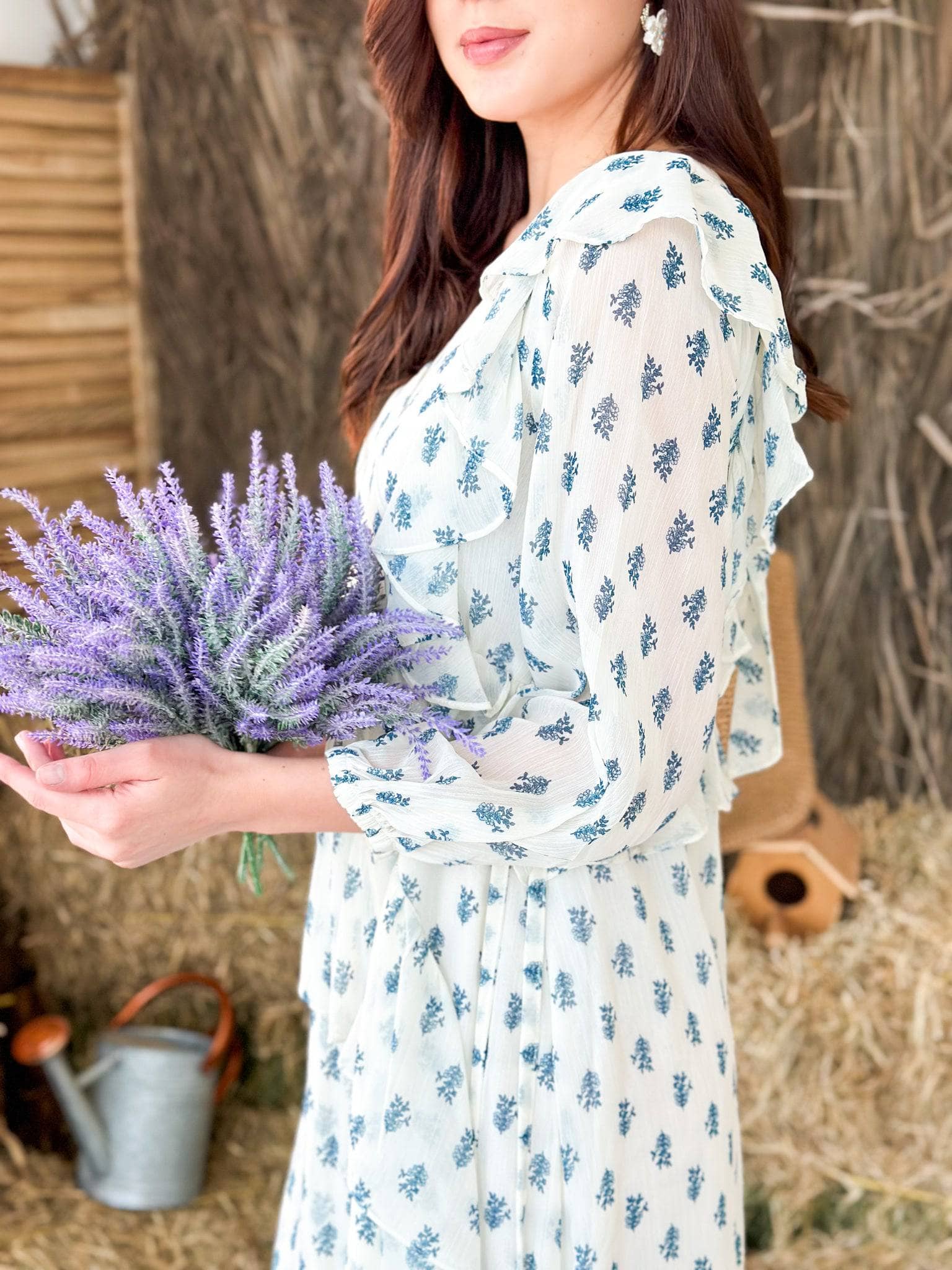 Astral Wrap Floral Dress