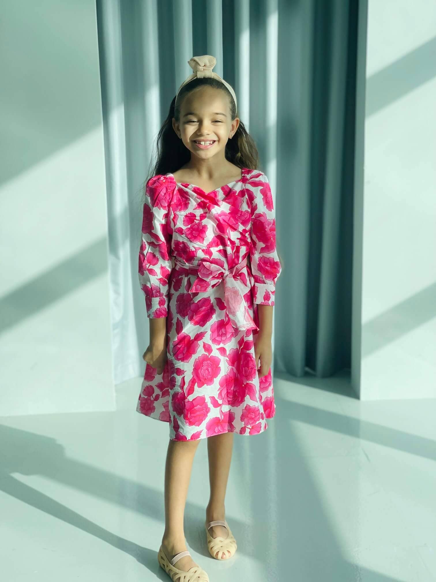 Mini Flora In Cotton Dress